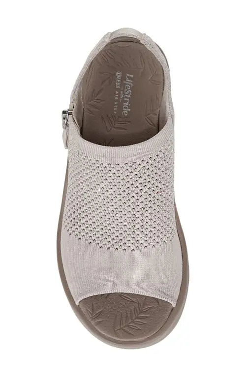 LIFESTRIDE Bzees Starlet Embellished Slingback Sandal - Tan