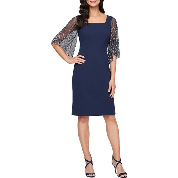 sachin and babi light blue dress Alex Evenings main image 1