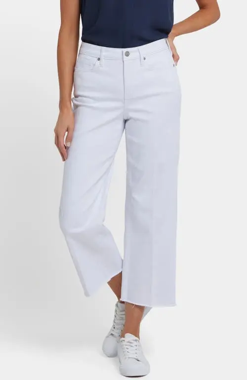 NYDJ Coco High-waist Crop Wide-leg Jeans - Optic White