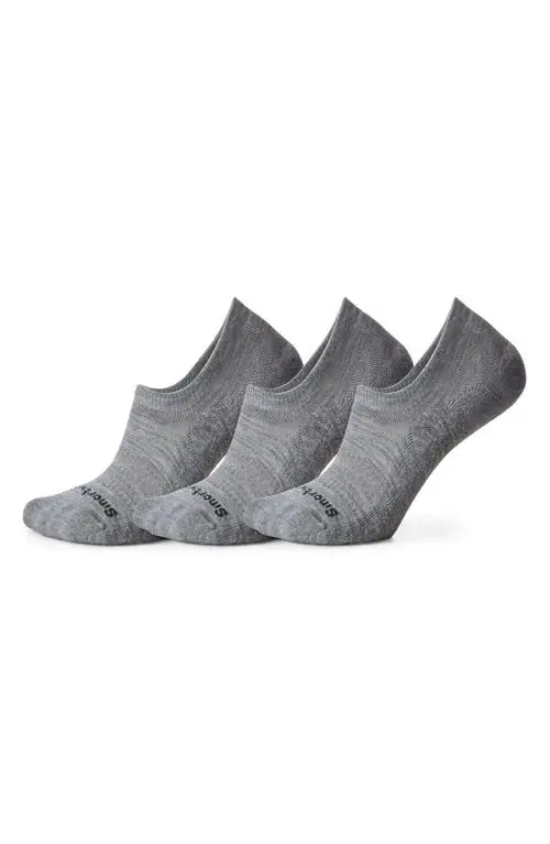 Smartwool Everyday 3-pack No Show Socks - Light Gray