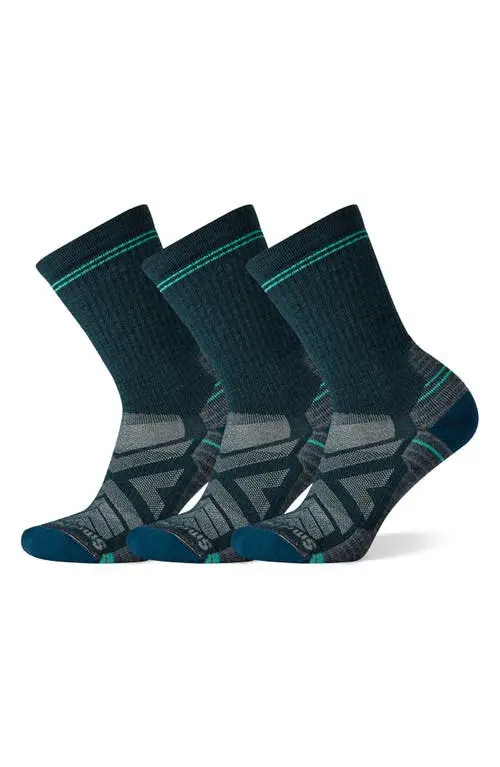 Smartwool Hike Light Cushion Crew Socks 3 Pack - Twilight Blue