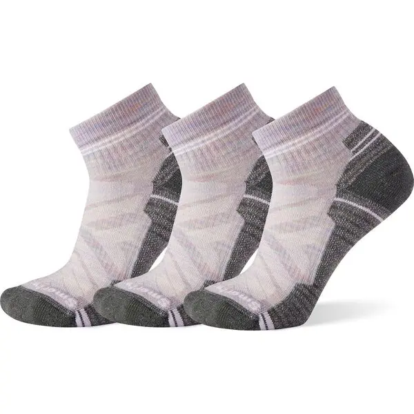 Smartwool Hike Light Cushion Ankle Socks 3 Pack - Purple Eclipse