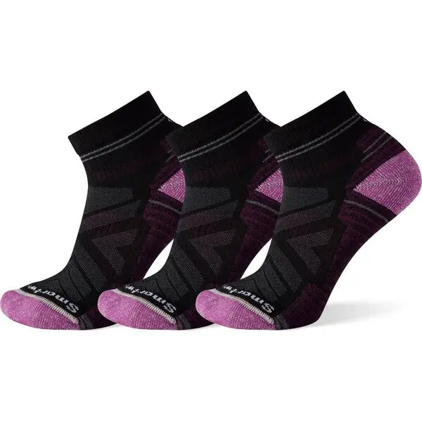 Smartwool Hike Light Cushion Ankle Socks 3 Pack - Black
