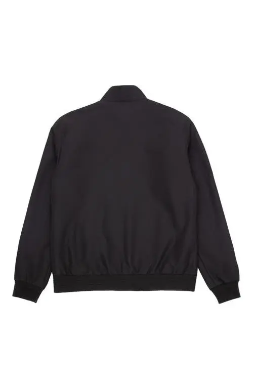 ROKKA&ROLLA Classic Full-zip Bomber Jacket - Black