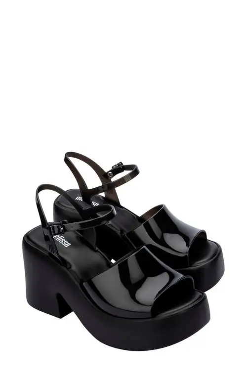Melissa Lina Platform Sandals - Black