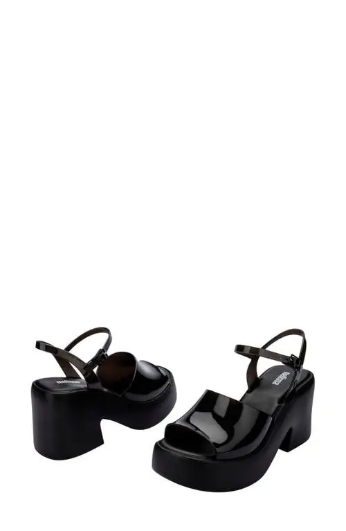 Melissa Lina Platform Sandals - Black