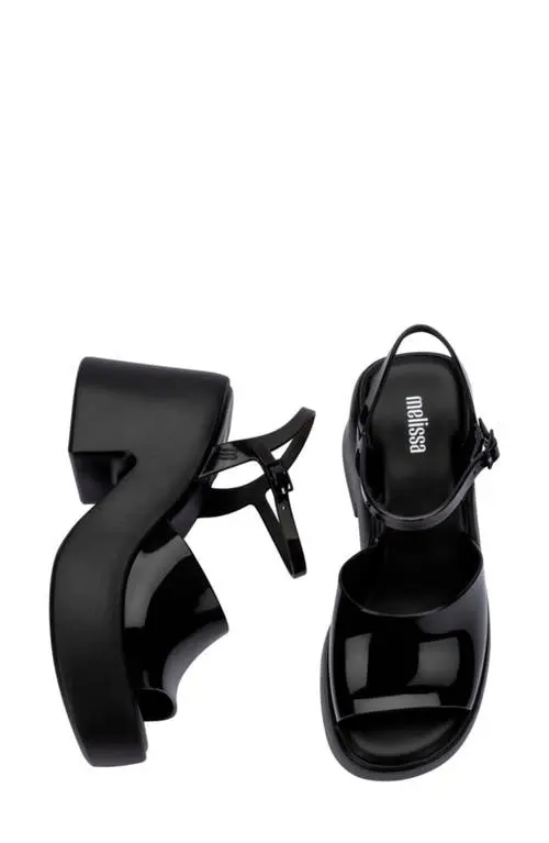 Melissa Lina Platform Sandals - Black