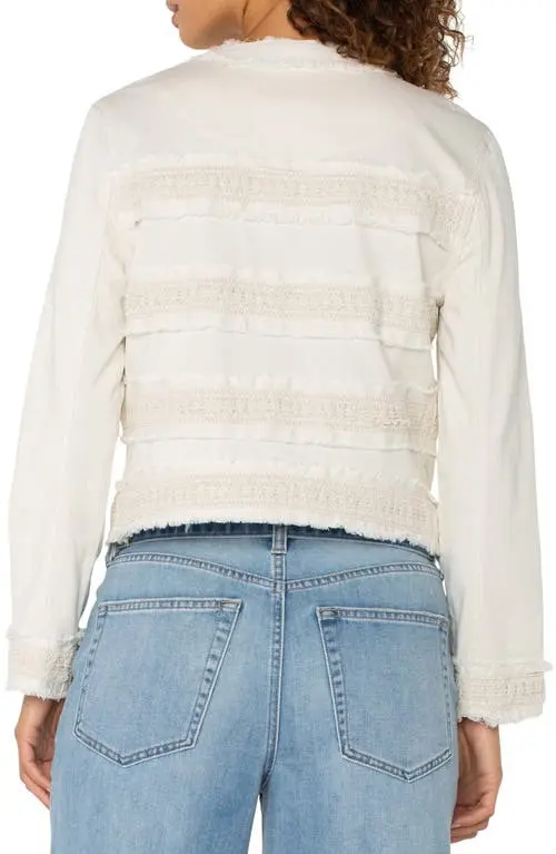 LIVERPOOL Frayed & Lace Jacket