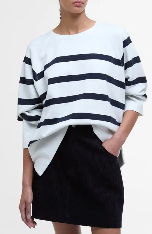 Barbour Delaney Stripe Cotton Fleece Sweatshirt
