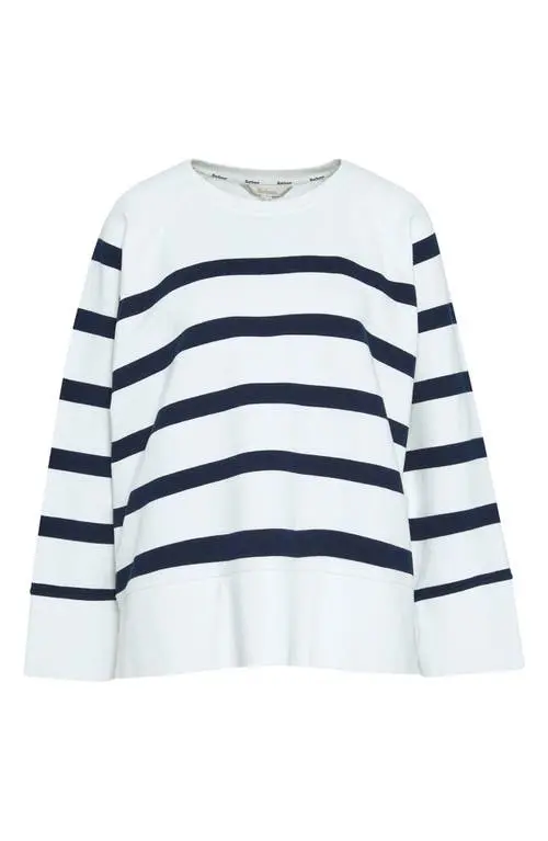 Barbour Delaney Stripe Cotton Fleece Sweatshirt