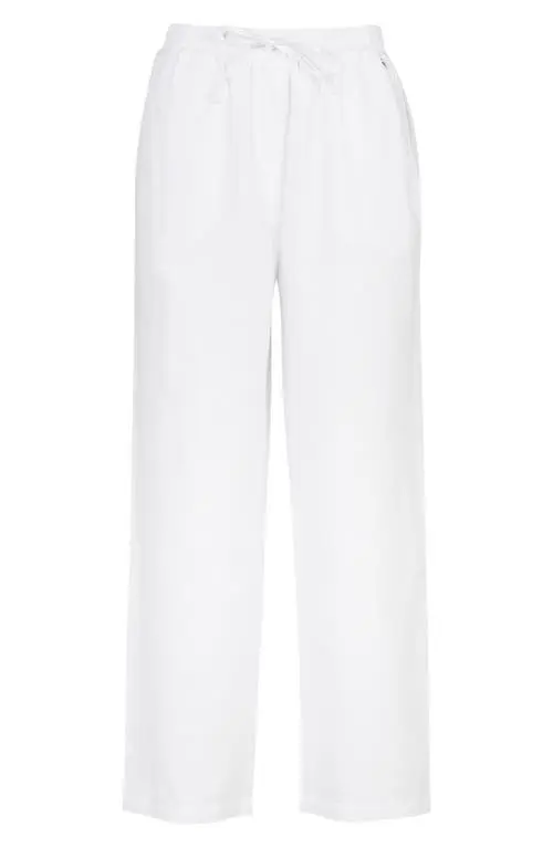 Barbour Christie Cotton & Linen Drawstring Pants - White