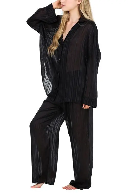 Honeydew Intimates Sheer Bliss Stripe Pajamas
