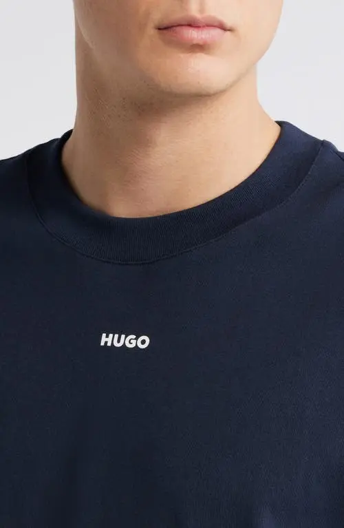 Hugo Dapolino Logo T-shirt - Dark Blue