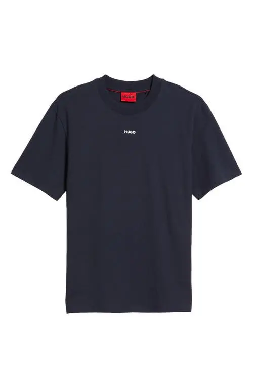 Hugo Dapolino Logo T-shirt - Dark Blue