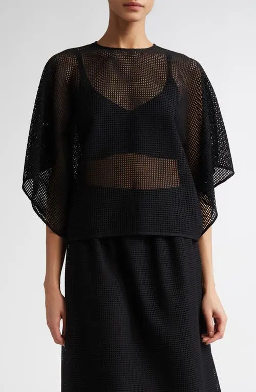 FFORME Tenley Draped Mesh Top