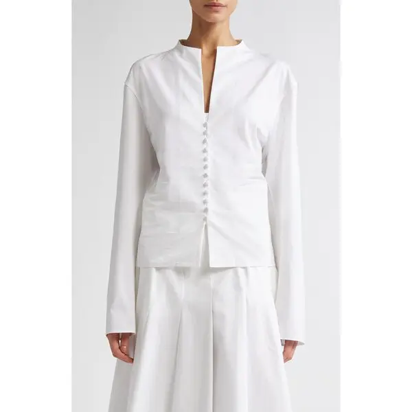 FFORME Yancy Fitted Organic Cotton Poplin Shirt
