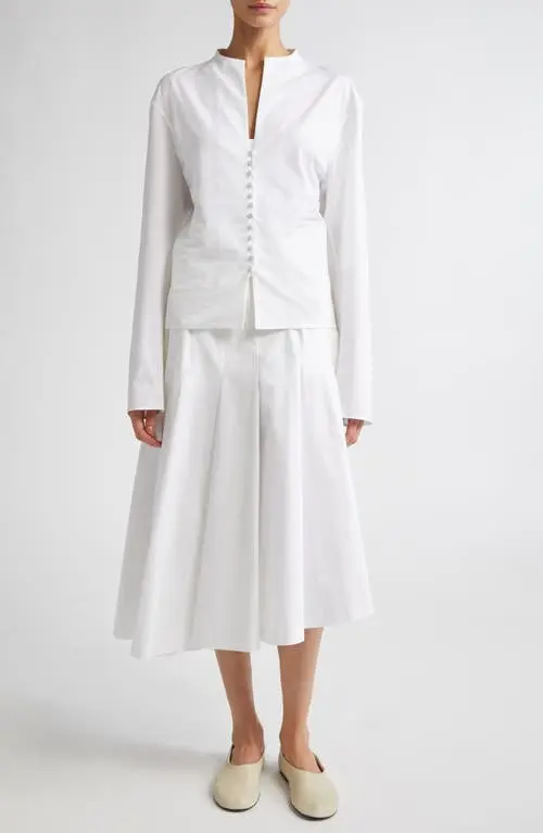 FFORME Yancy Fitted Organic Cotton Poplin Shirt