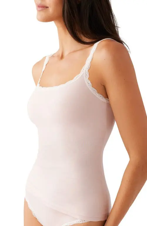 Wacoal Eyelet Lace Trim Shelf Bra Camisole - Rose Smoke