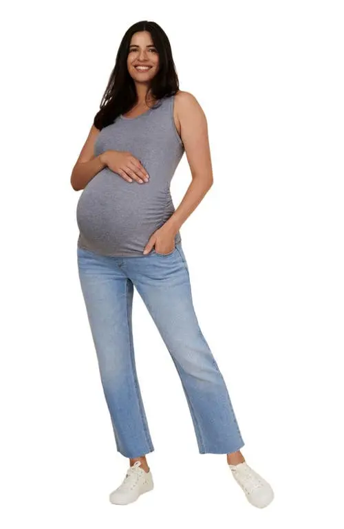 Motherhood Maternity Secret Fit Belly Slim Straight Leg Maternity Jeans - Light Wash
