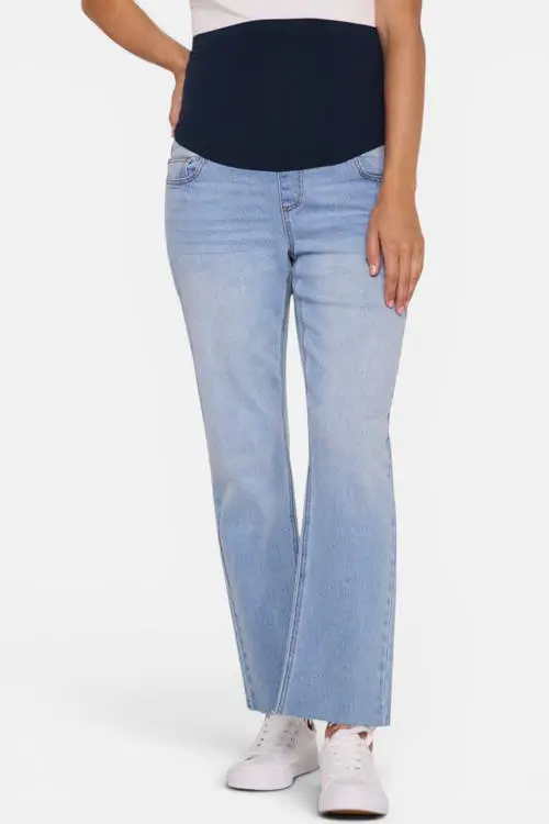 Motherhood Maternity Secret Fit Belly Slim Straight Leg Maternity Jeans - Light Wash