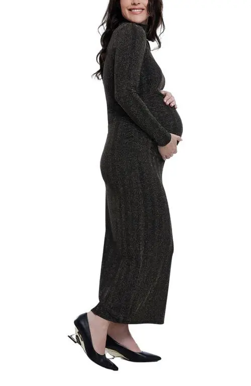 slim fit dress slacks Yellow Floral Maternity Maxi Dress Medium main image 1