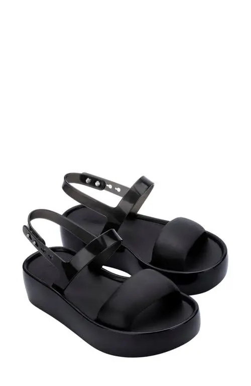 Melissa Float Platform Slingback Sandals - Black