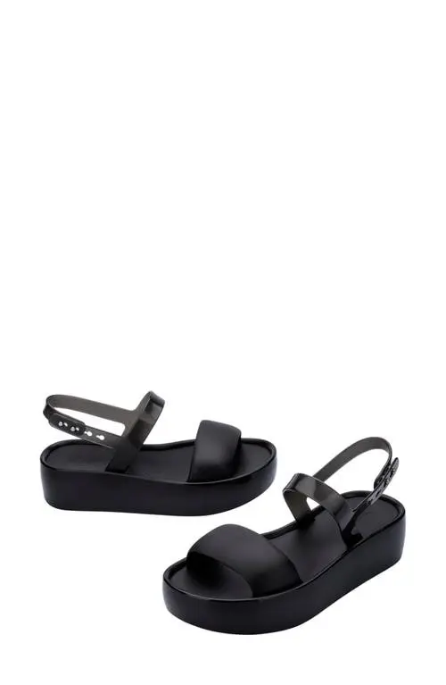 Melissa Float Platform Slingback Sandals - Black