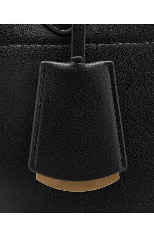 Mango Faux Leather Shopper