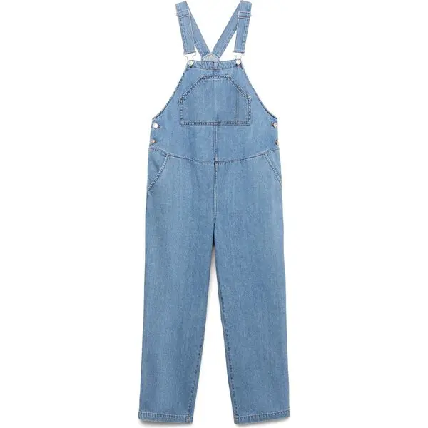 Mango Denim Maternity Overalls - Medium Blue