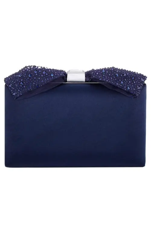 Nina Selena Frame Clutch - Navy