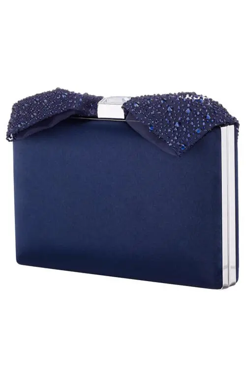 Nina Selena Frame Clutch - Navy