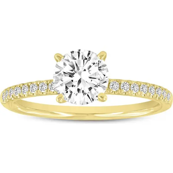 LUVMYJEWELRY Kara 1.15 Ctw Lab Grown Diamond Ring - 14k Yellow Gold