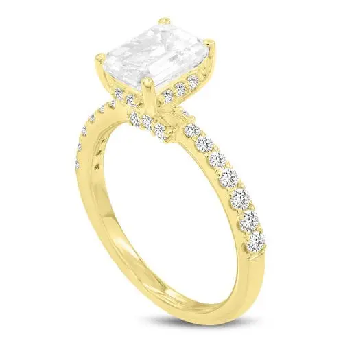 LUVMYJEWELRY Amara 14k Gold Lab Grown Diamond Engagement Ring 2.45 Ct - 14k Yellow Gold