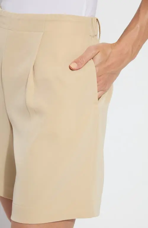 Lyssé Dia Pleated Shorts - Raffia