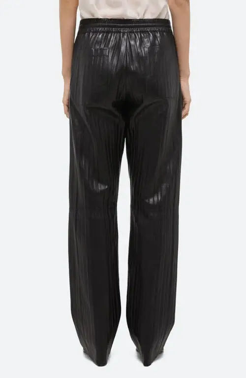 Helmut Lang Pleated Leather Pants