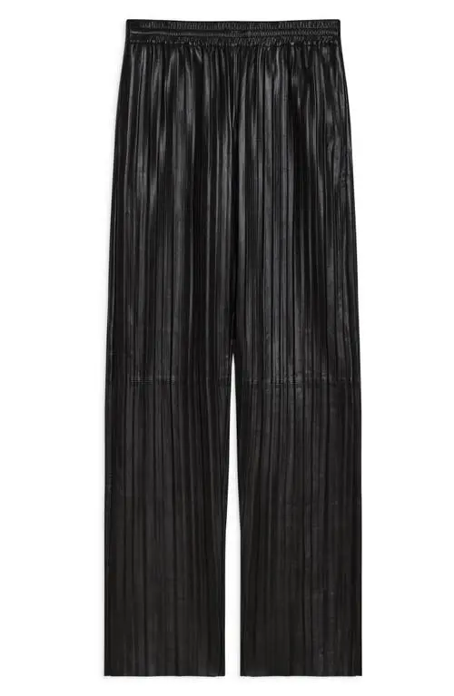 Helmut Lang Pleated Leather Pants