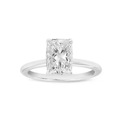 LUVMYJEWELRY 2.35 Ct Cushion Lab Grown Diamond Engagement Ring - 14k White Gold