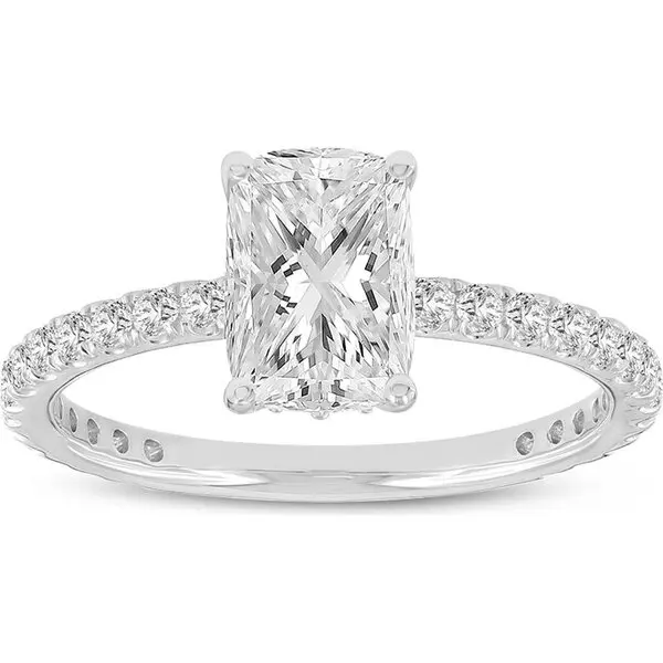 LUVMYJEWELRY Melina 14k Gold Lab Grown Diamond Ring - 14k White Gold