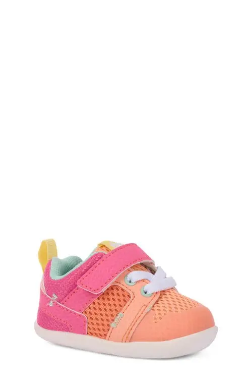 See Kai Run Mini Viento Sneaker - Peach/hot Pink