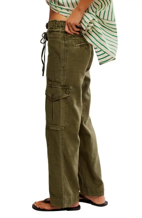 Free People Park Ave Cotton Cargo Pants - Adventurer