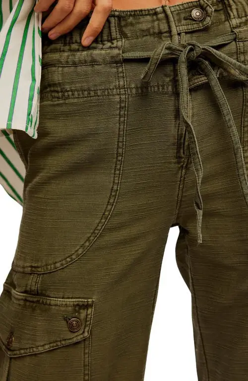 Free People Park Ave Cotton Cargo Pants - Adventurer