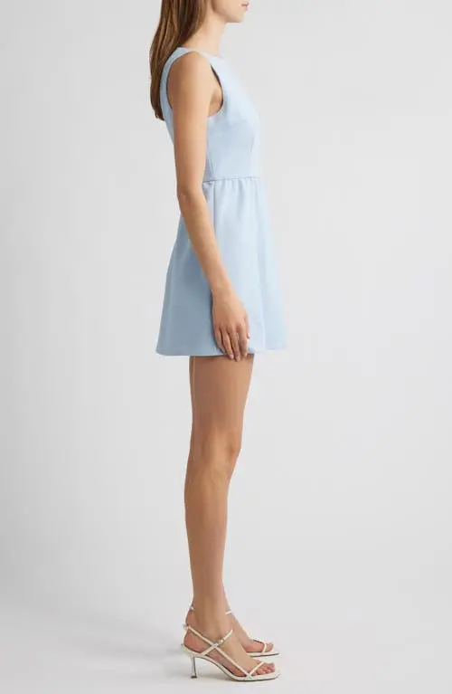French Connection Whisper Boatneck Minidress - Cashmere Blue