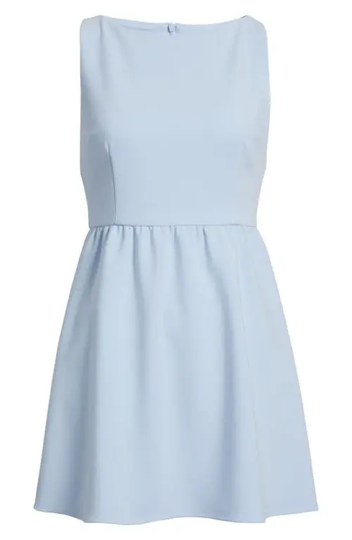 French Connection Whisper Boatneck Minidress - Cashmere Blue