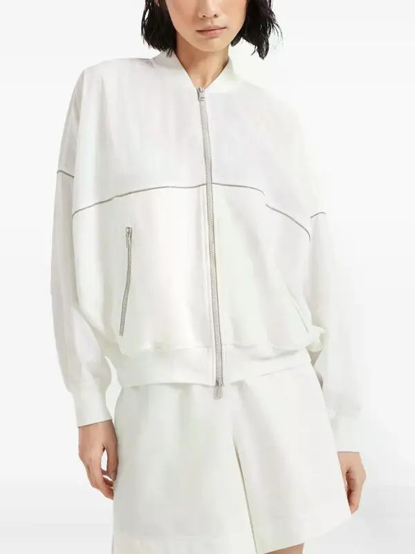 Brunello Cucinelli Monili-embellished Track Jacket