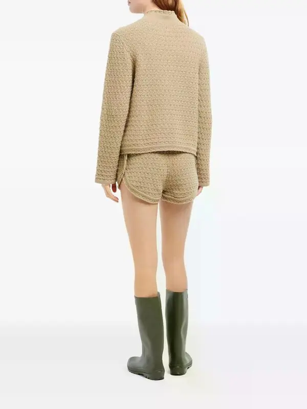 BARRIE Cashmere Tweed Shorts - Green