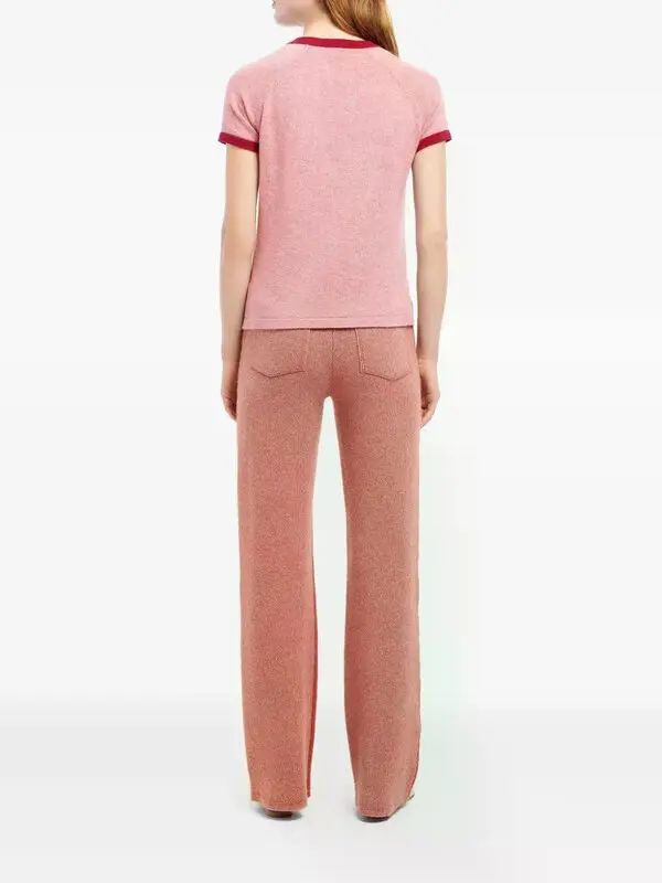 BARRIE Cashmere-cotton Pants - Red