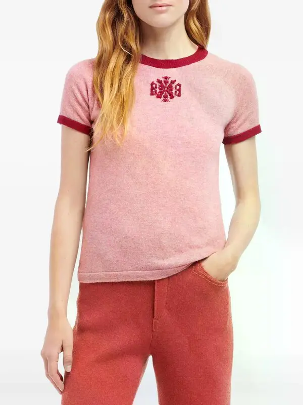 BARRIE Cashmere-cotton Pants - Red