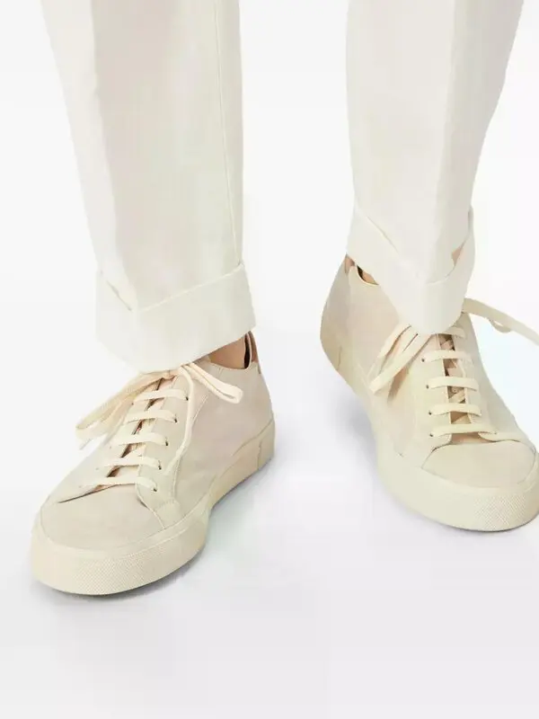 Brunello Cucinelli Suede Lace-up Trainers - Neutrals