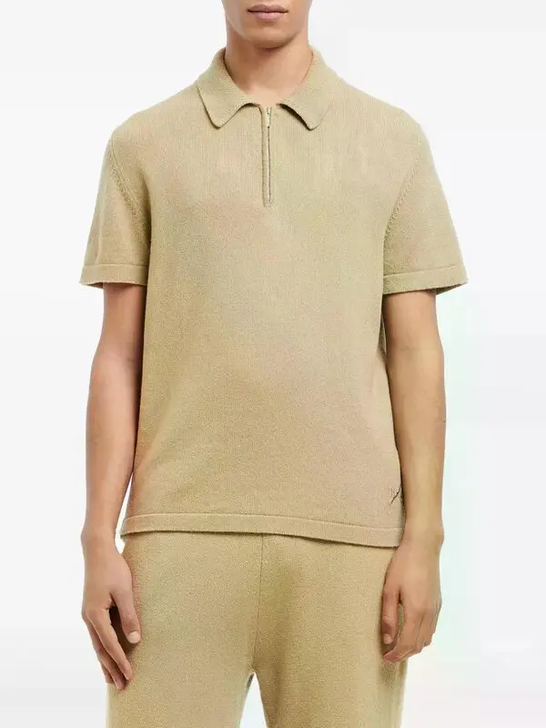 BARRIE Cashmere Polo Shirt - Green