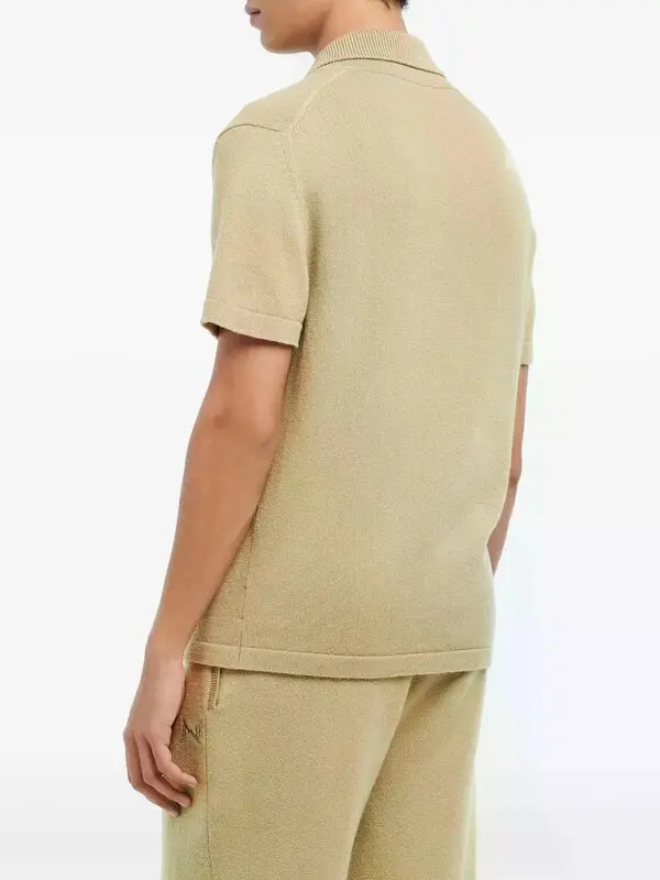 BARRIE Cashmere Polo Shirt - Green